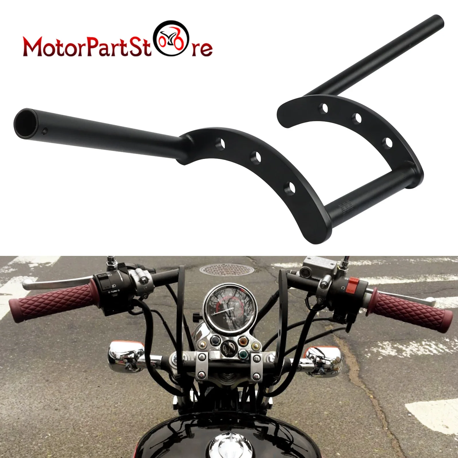 Motorcycle-Handlebar-Z-Bars-22mm-7-8-Handlebars-Drag-Bar-for-Yamaha ...