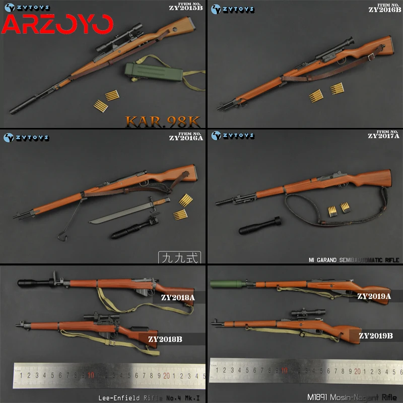 ZYTOYS-ZY2015-ZY2019-1-6-Sniper-Rifle-98K-Type-99-M1-Garand-NO4MKI-M1891-Gun-Model.jpg