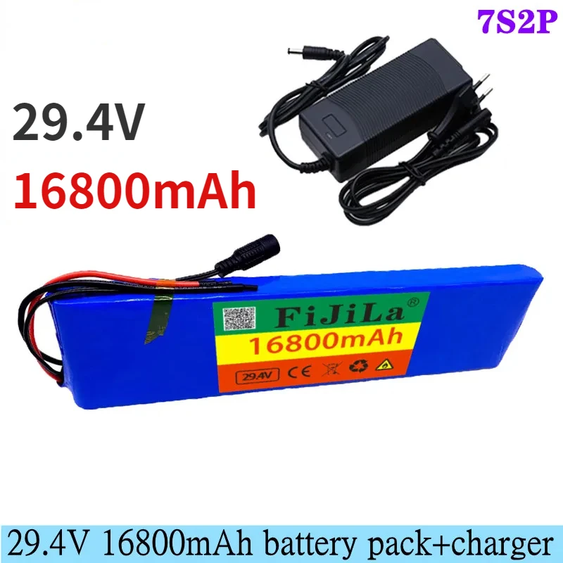 24V-16-8Ah-7S2P-18650-li-ion-Rechargeable-battery-pack-29-4v-16800mAh ...