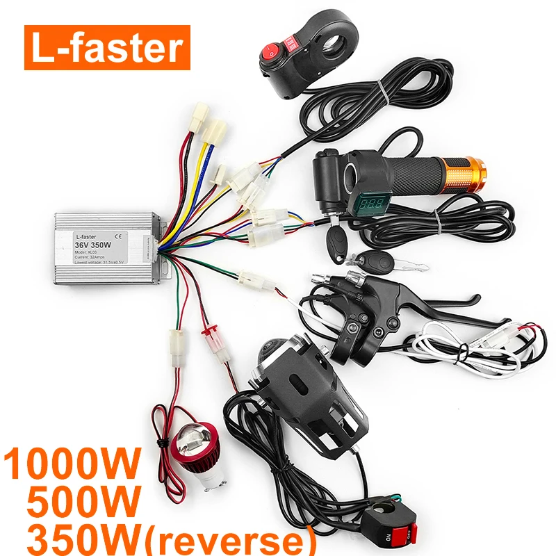 L-faster-350W-500W-1000W-Electric-Controller-Kit-Reverse-Control-3 ...
