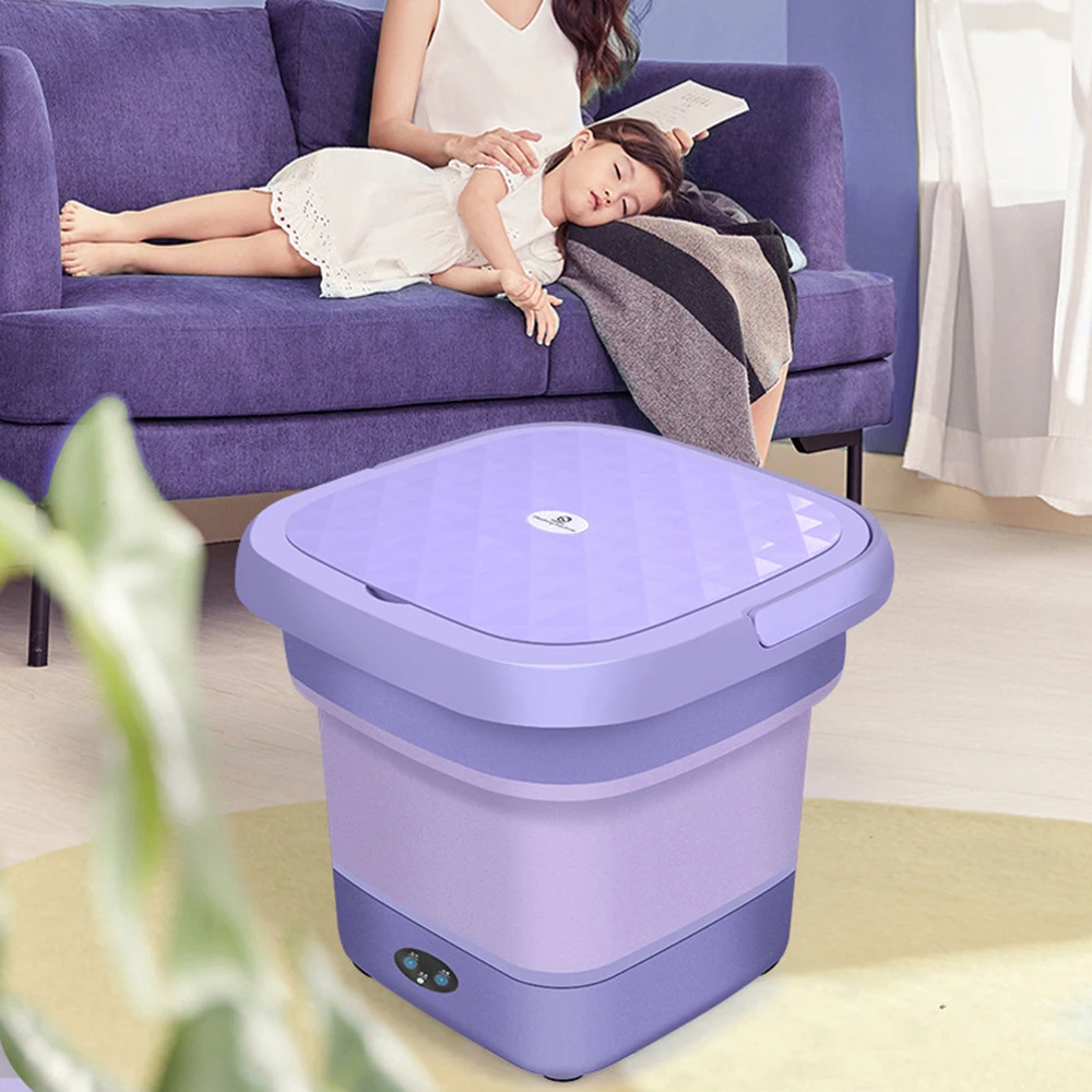 Portable Mini Ultrasonic Turbo Clothes Washing Machine 6l With Usb ...