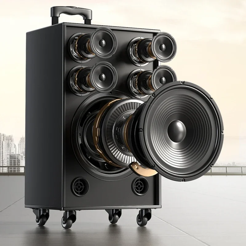 Square-dance-sound-system-outdoor-karaoke-speaker-portable-trolley-home ...