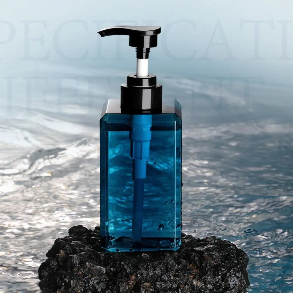 Plastic-Liquid-Soap-Dispenser-New-Square-250-450-650ml-Storage-Bottles ...