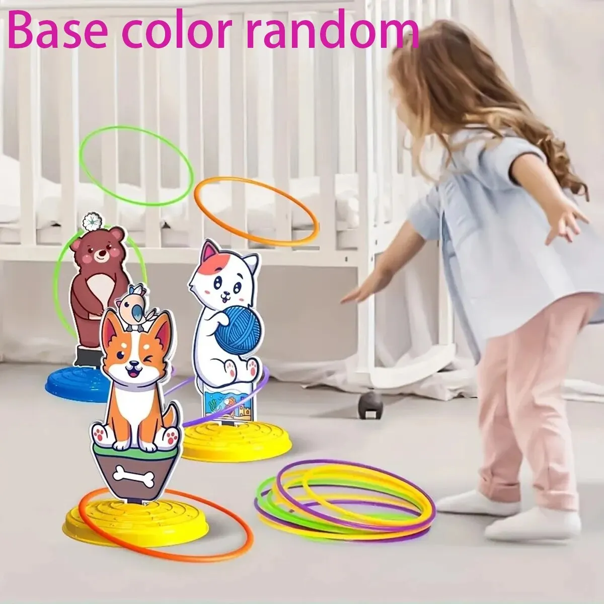 1-Set-Kid-Animals-Ring-Toss-Game-Toy-Base-Color-Random-Fun-Parent-Child ...