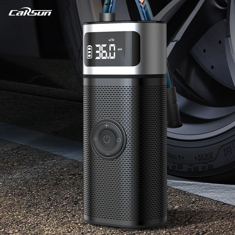 CARSUN Car Compressor Bomba Inflator Carro Sem Fio Compressor De Ar ...