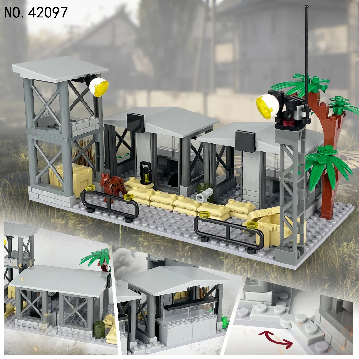 DIY Century Military Fort Building Kit - Creative command model, ideal ...