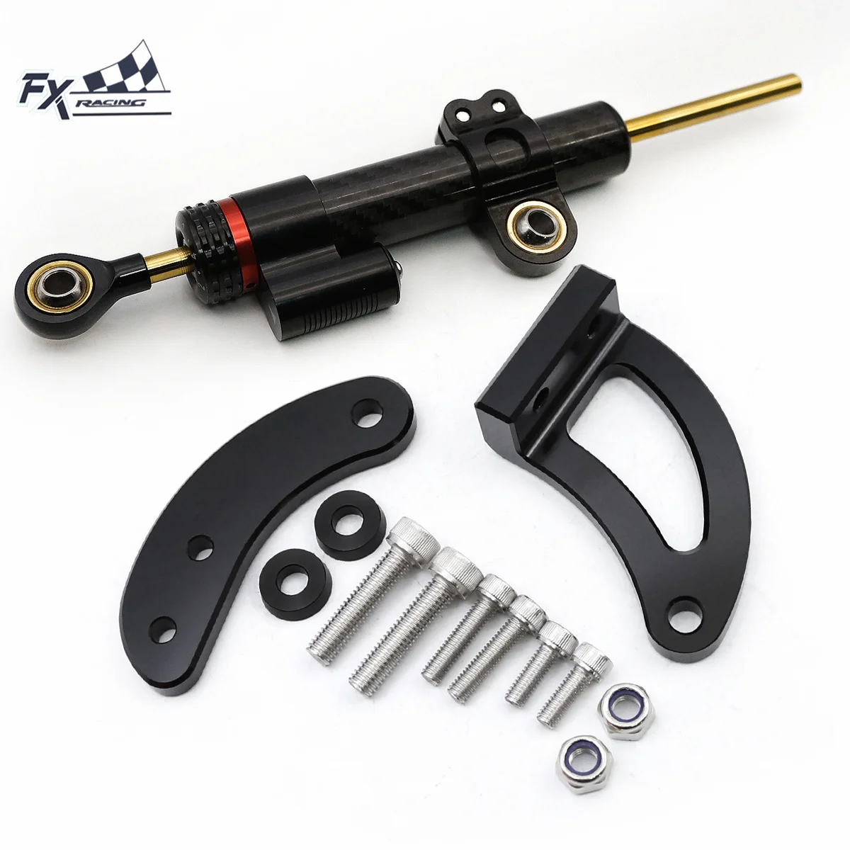 For Kaabo Mantis King GT CNC Carbon Steering Damper Bracket Mounting ...