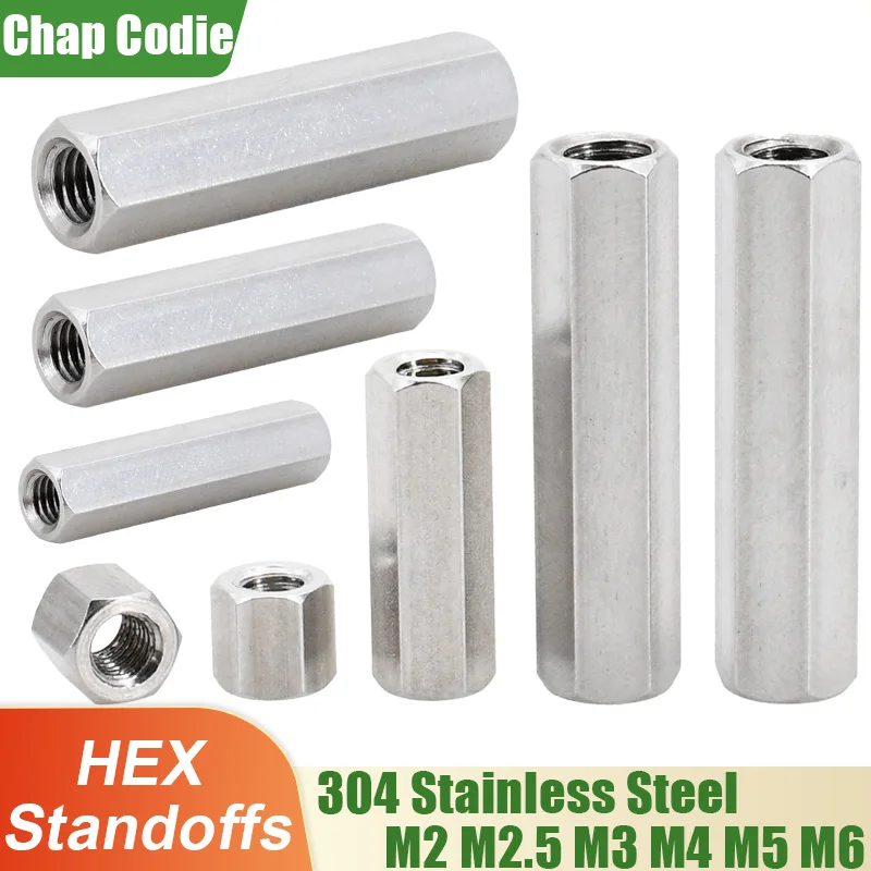 304-Stainless-Steel-Hex-Motherboard-Standoff-Female-PCB-Support-Spacing ...