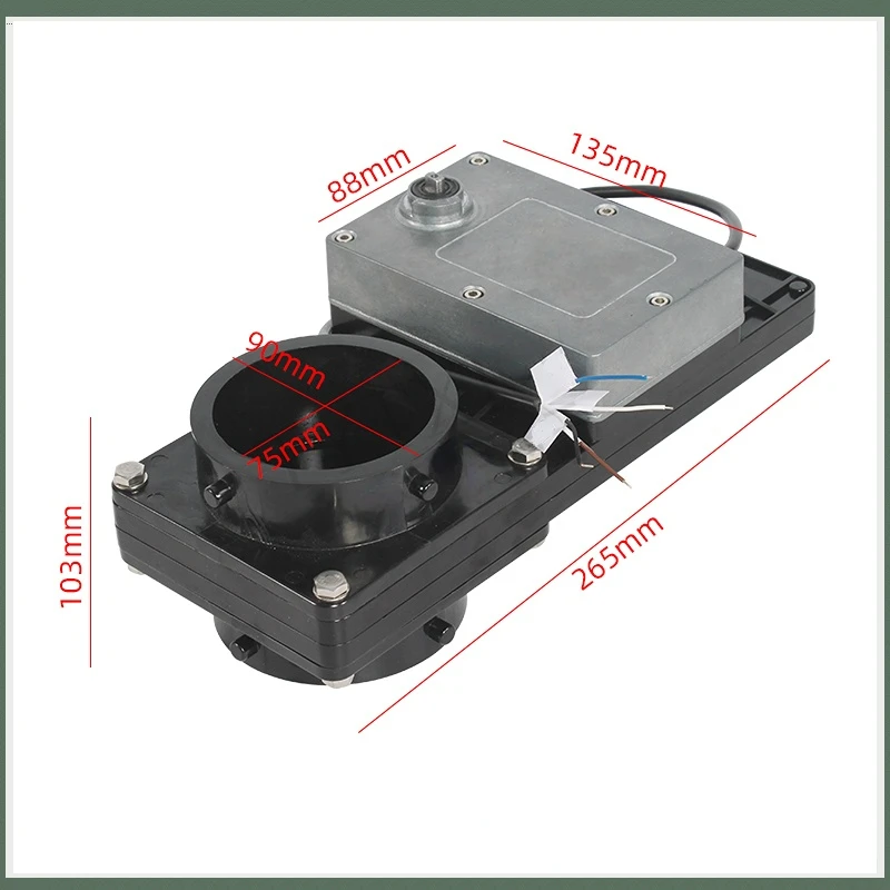 Electric RV knife water gate valve 3 inch drain valve car dump waste ...