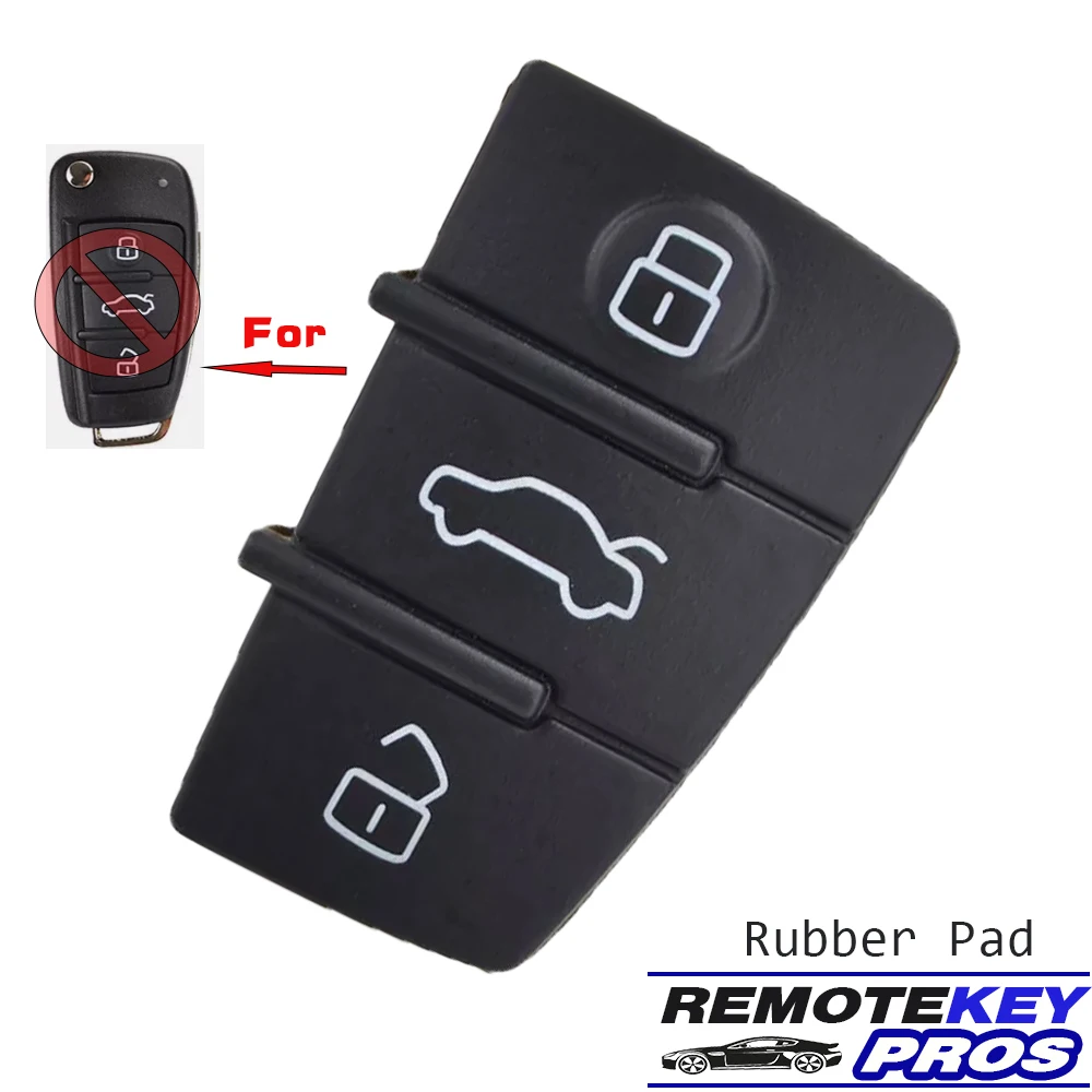 KEYDIY 3 Button Rubber Pad Flip Remote Key Keyless Switchblade ...