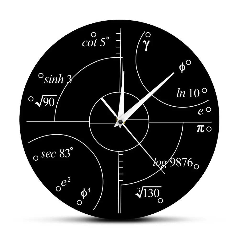 Advanced-Math-Irrational-Numbers-Wall-Clock-Science-Mathematical-Wall ...