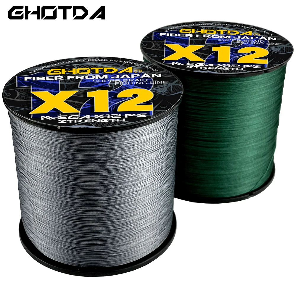 Ghotda-12x-Braided-PE-Fishing-Line-300M100M-Multifilament-Smooth ...