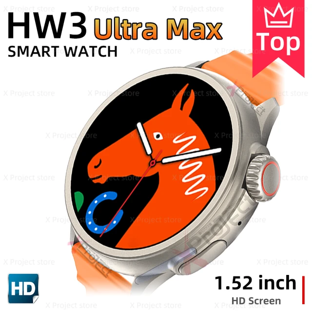 Hw3 Ultra Max Smart Watch Inch Hd Round Screen Wireless, 40% OFF