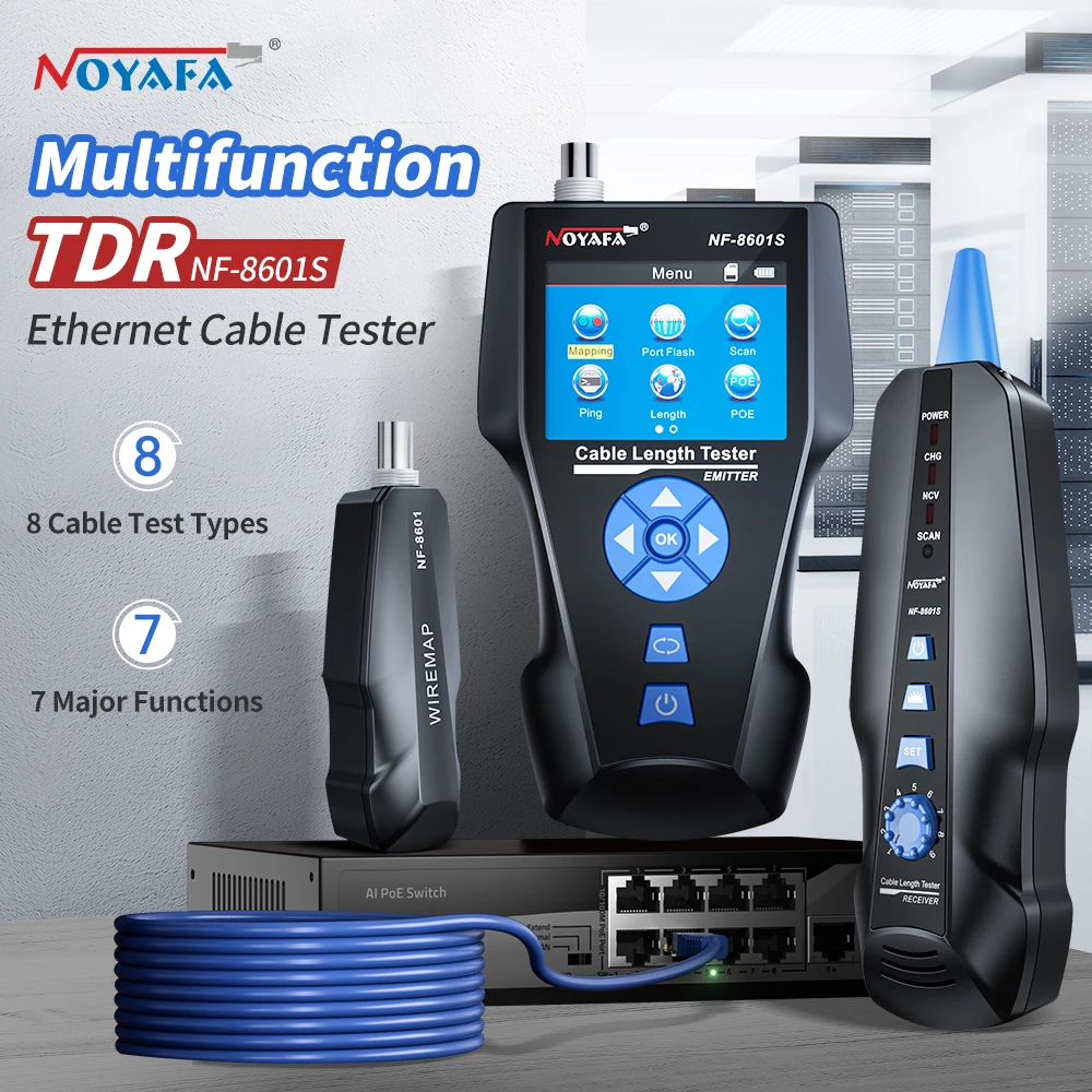 NOYAFA-Network-Cable-Tester-with-PoE-PING-NF-8601S-Cable-Tracker-POE ...