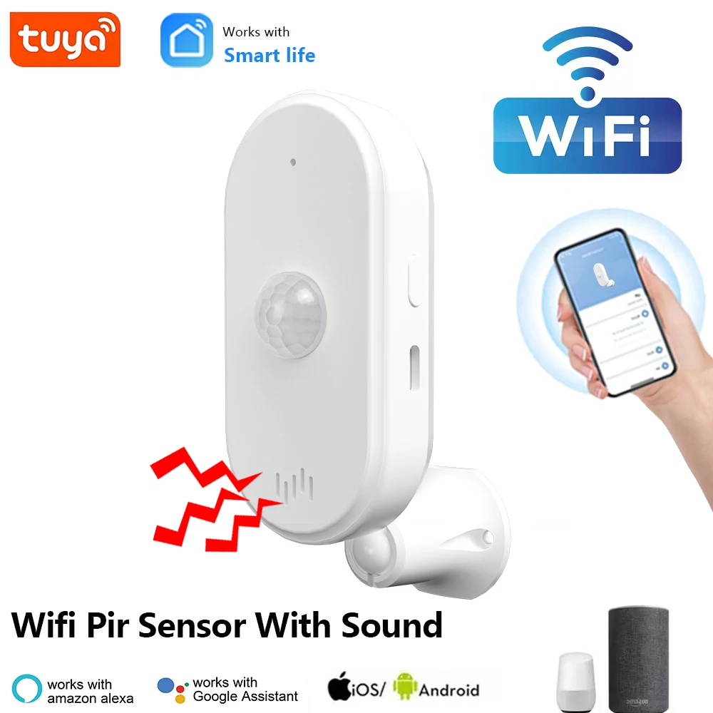 Tuya-WiFi-PIR-Motion-Sensor-Human-Body-Detect-Sensor-Smart-Life-80dB ...