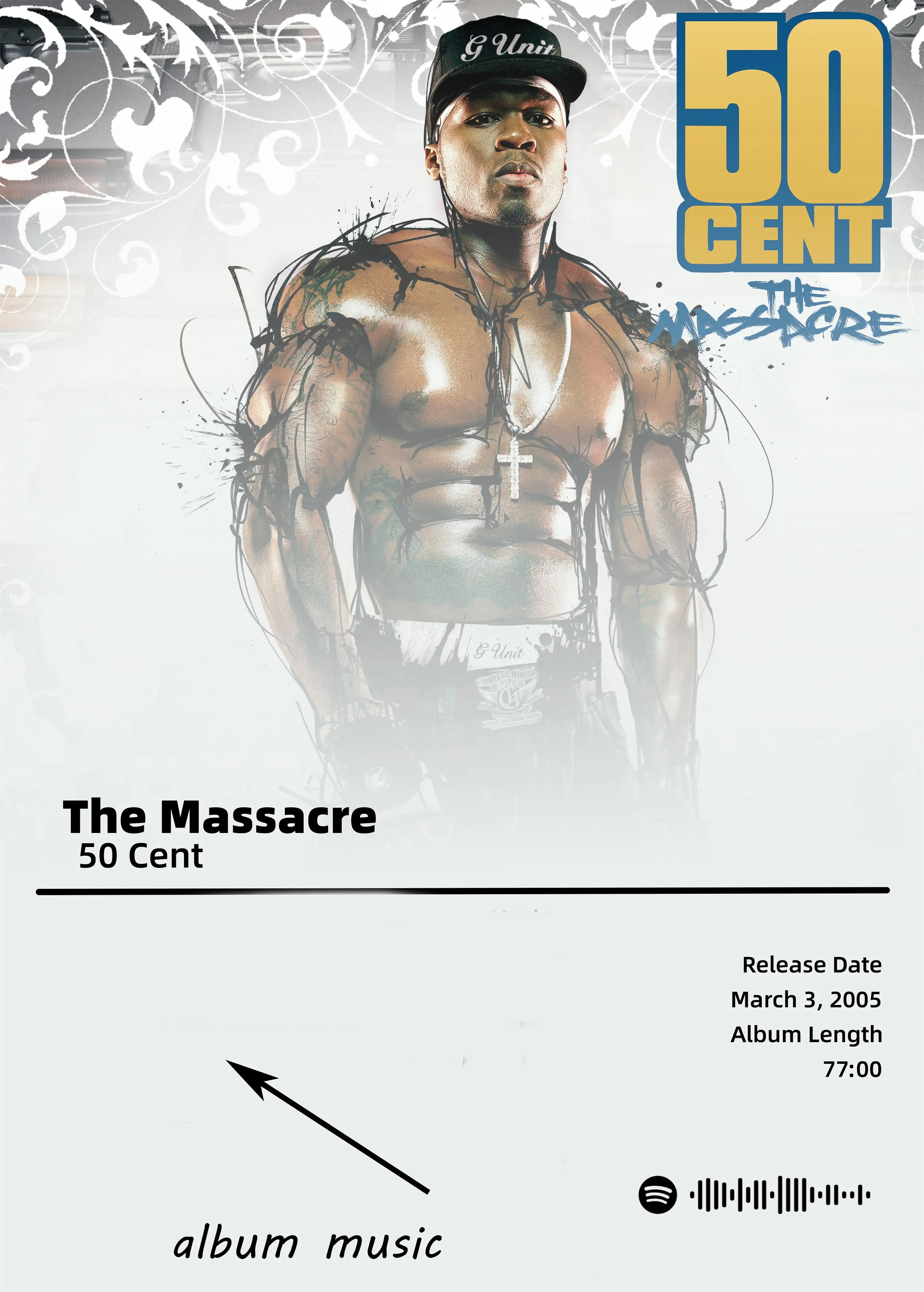 50 Cent The Massacre Album Cover