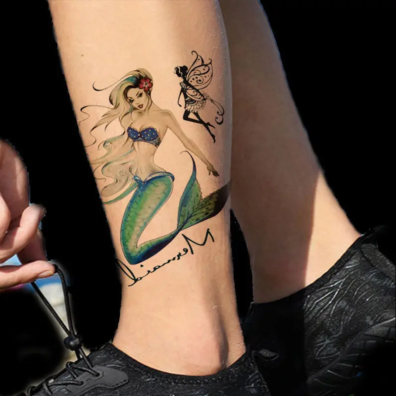 Sexy Pin Up Mermaid Tattoo