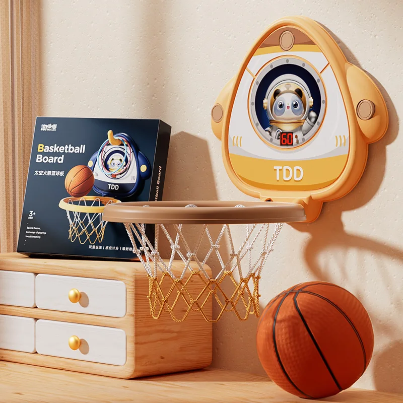 New-Space-Rocket-Hanging-Basketball-Board-Adjustable-Basketball-Goal ...