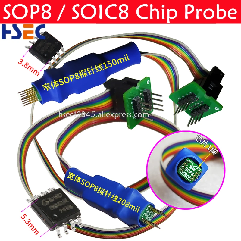Sop8-Chip-Probe-Line-Burning-Burning-Writing-Reading-Writing-Thimble ...