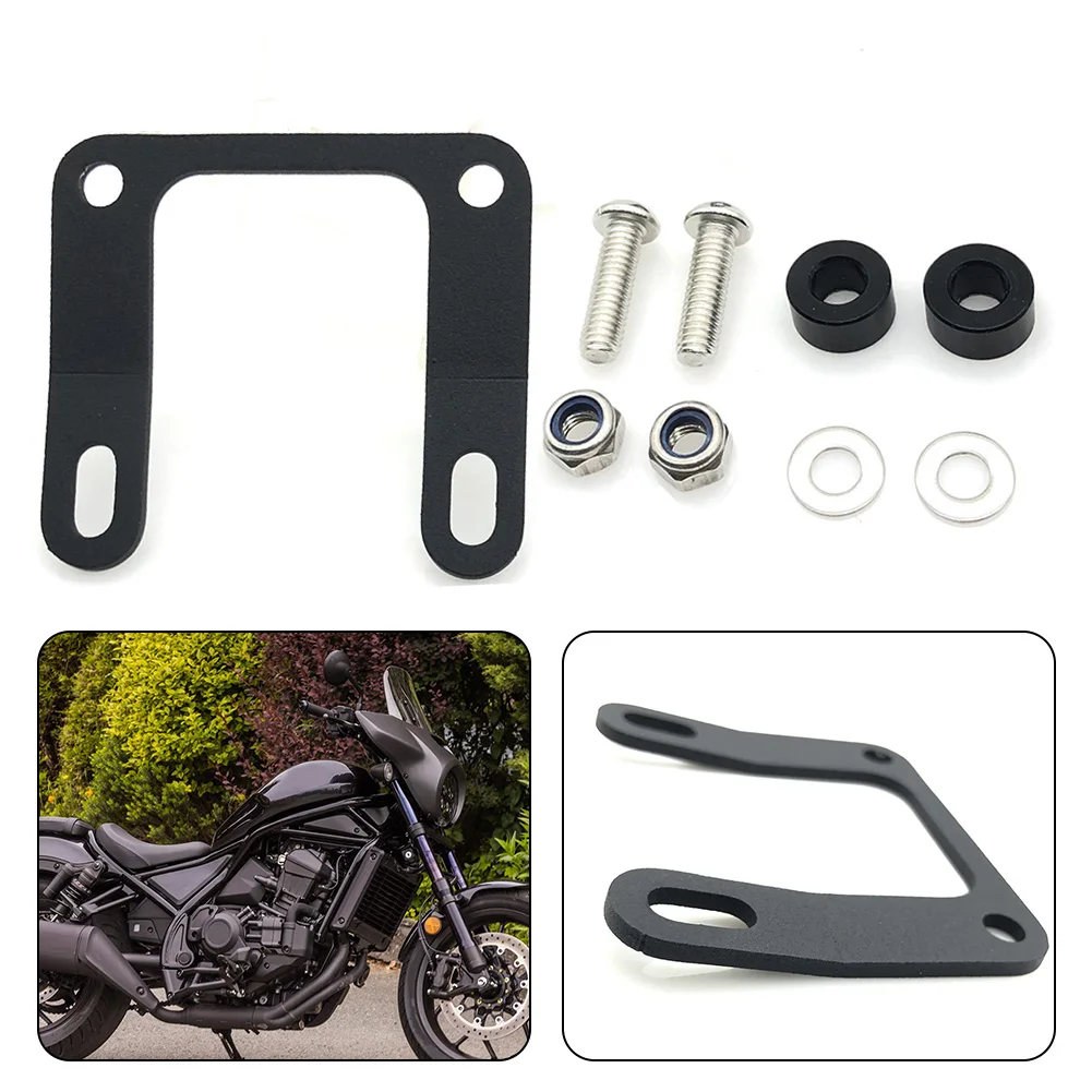 Motorcycle Speedometer Relocation Mount Bracket Black For Honda Rebel ...