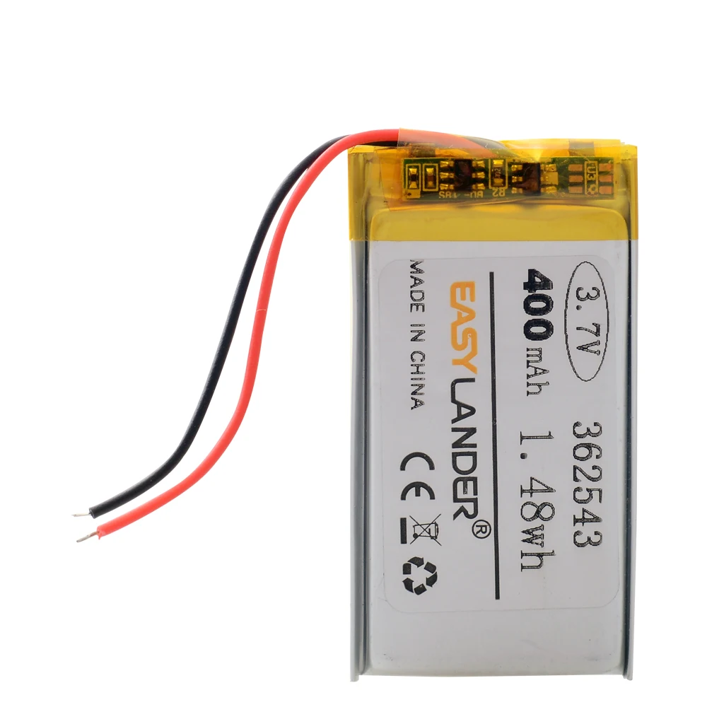 362543-3-7V-390mAH-Polymer-lithium-ion-Li-ion-battery-for-Toy-Power ...