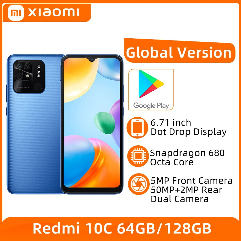 Global-Version-Xiaomi-Redmi-10C-10C-4GB-64GB-128GB-Smartphone-50MP ...