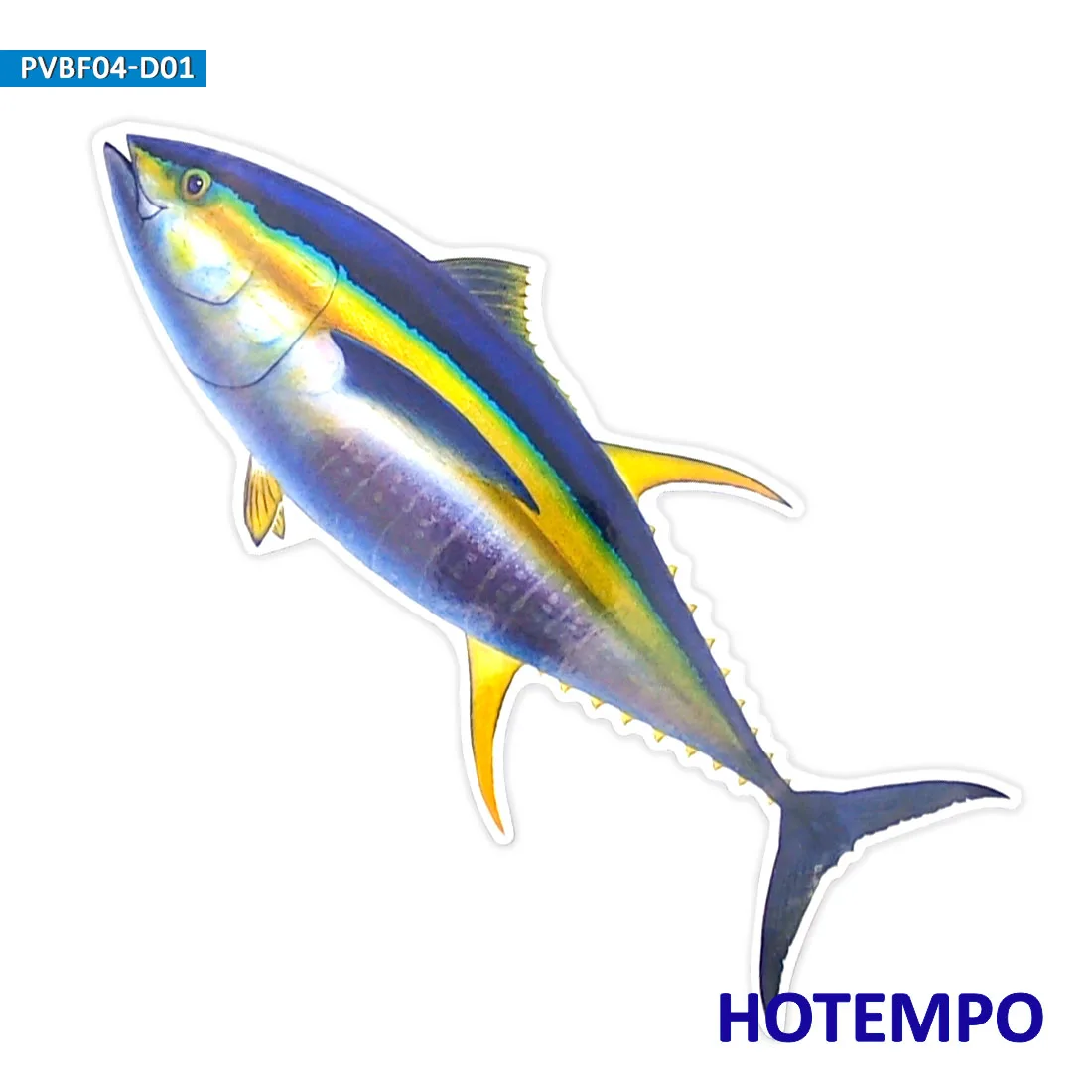 20cm-7-87inch-Big-Size-Fish-Yellowfin-Tuna-Waterproof-Stickers-for ...