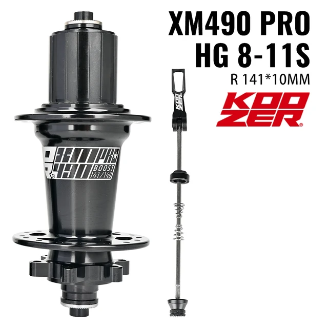 Bicycle hub 141*10mm QR KOOZER XM490 Pro BOOST 72 Click 4 bearing ...