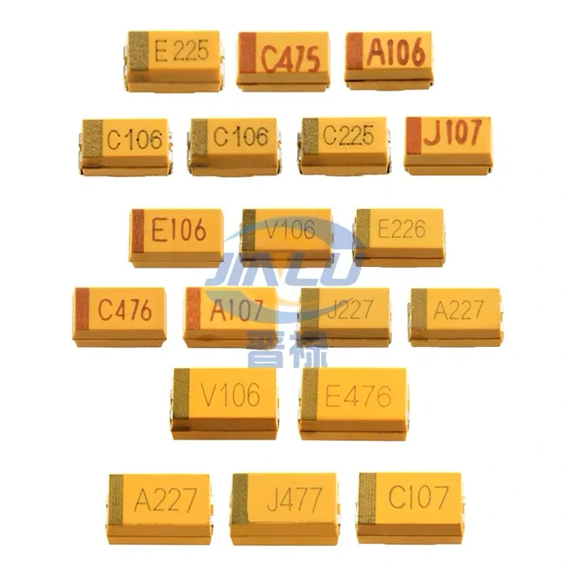 10PCS-B-SMD-Case-Tantalum-Capacitor-6-3v-10v-16v-25v-35v-50v-476J-107J ...