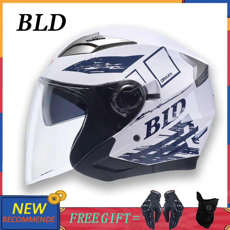 Open Face Motorcycle Helmet Vintage Safety Half Summer Motorbike ...