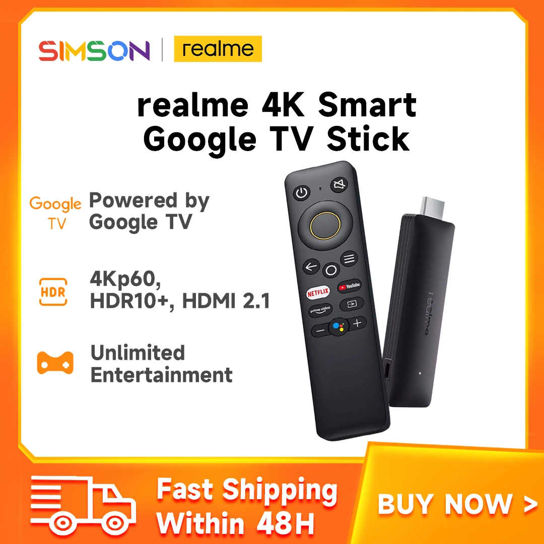 realme-4K-Smart-Google-TV-Stick-4Kp60-HDR10-HDMI-2-1-2GB-RAM-8GB-ROM ...