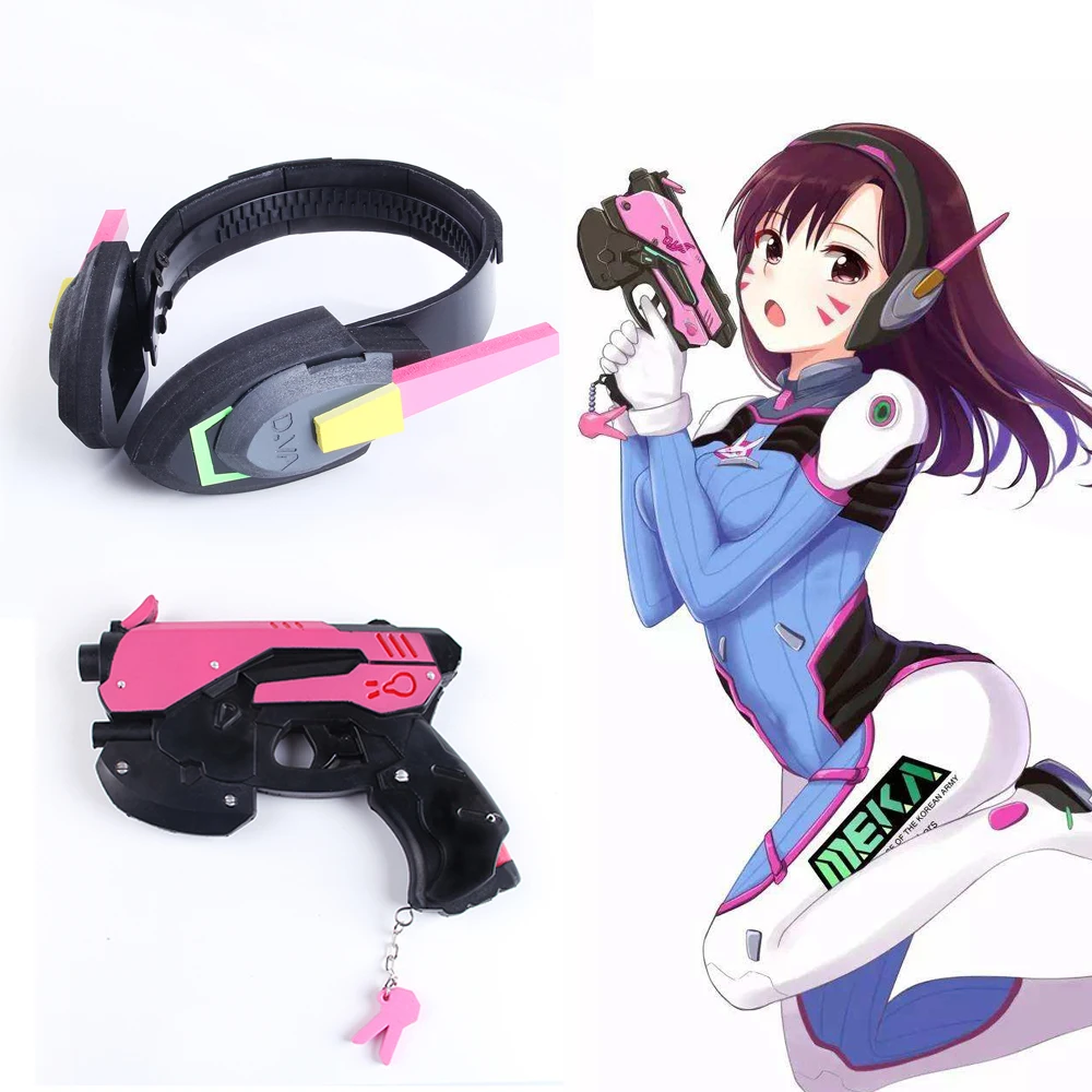 Game-Overwatch-D-Va-Earphone-Gun-Hana-Song-DVA-Weapon-Pistol-Cosplay ...