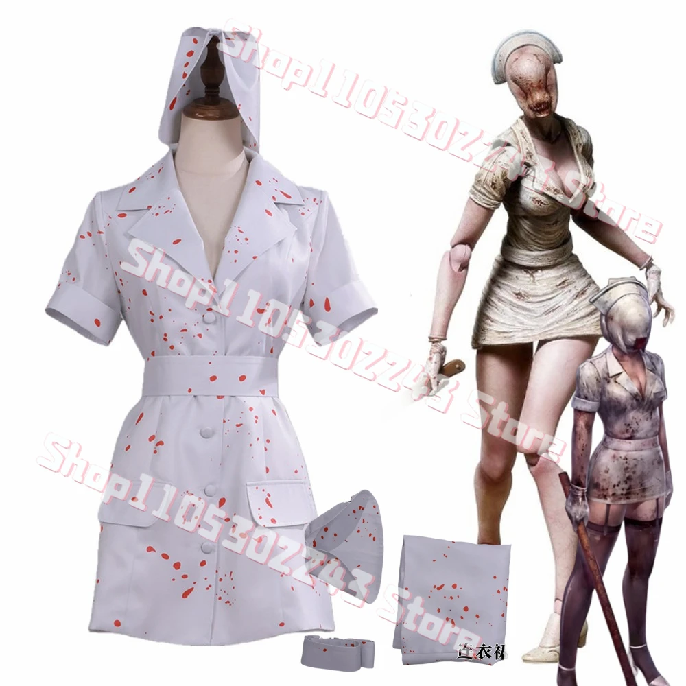 Silent Hill 2 Remake Nurse Cosplay Costume - Anime Zombie Nurse Outfit ...