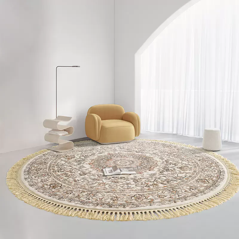 Bohemia-Tassel-Round-Carpet-Living-Room-American-Vintage-Bedroom-Rug ...