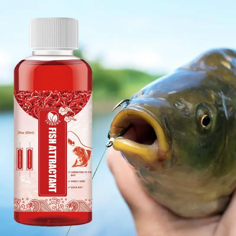 60ml-Strong-Fish-Attractant-Fish-Bait-Concentrated-Red-Worm-Liquid-Fish-Bait-Additive-For ...