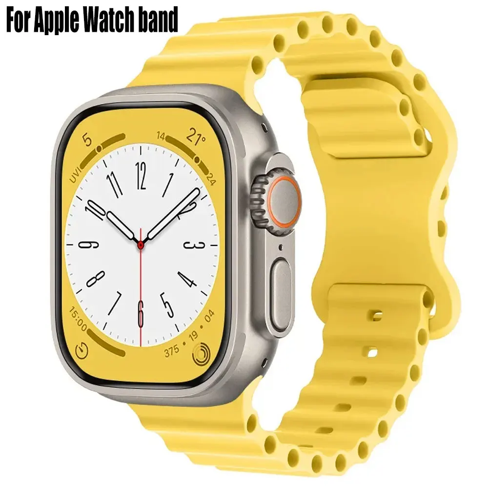 Sport Ocean strap For Apple watch Ultra 2 band 49mm 44mm 45mm 40mm 41mm ...