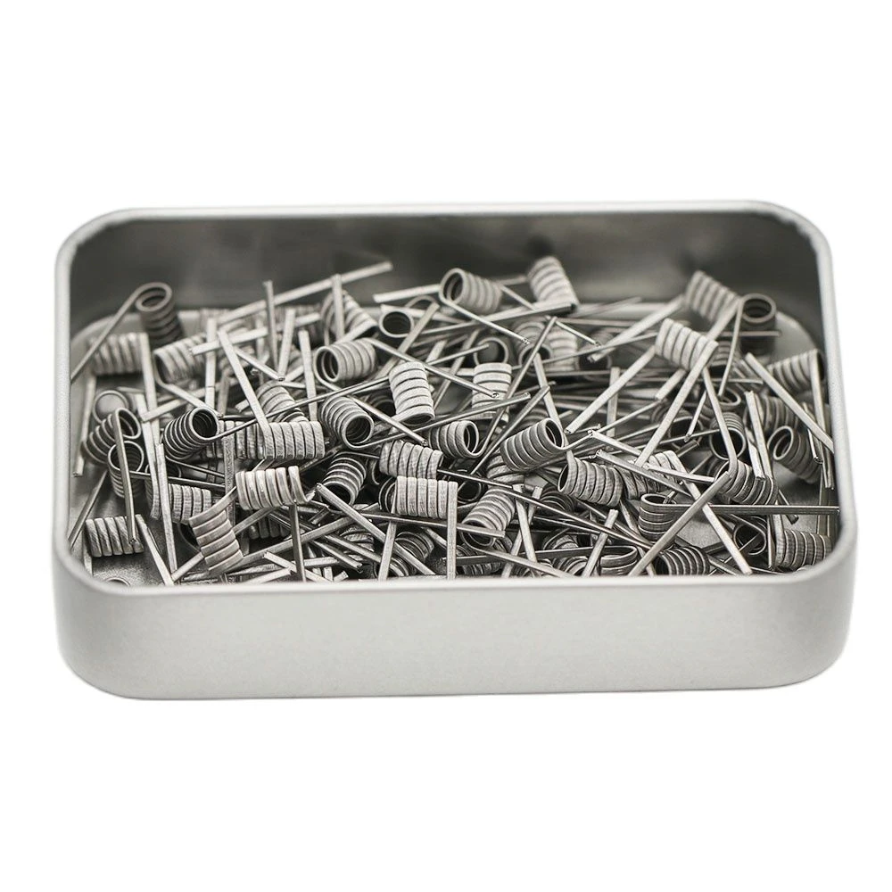 NK 10/100 PCS 0.26 Ohm Cracked Fused Clapton Prebuilt Coil For DL RTA ...