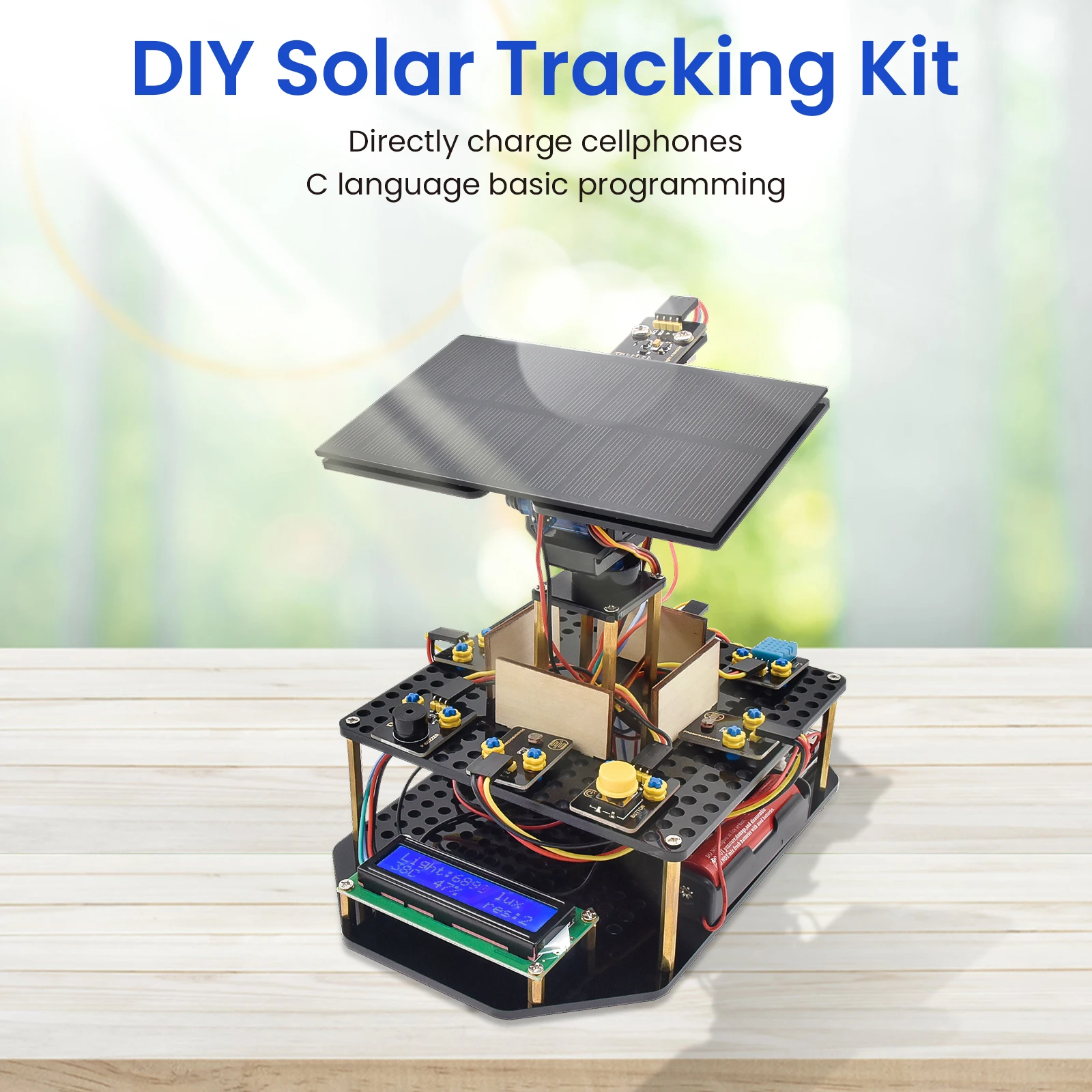 Keyestudio-Solar-Panel-Tracking-Kit-For-Arduino-UNO-Kit-Tracker-System ...