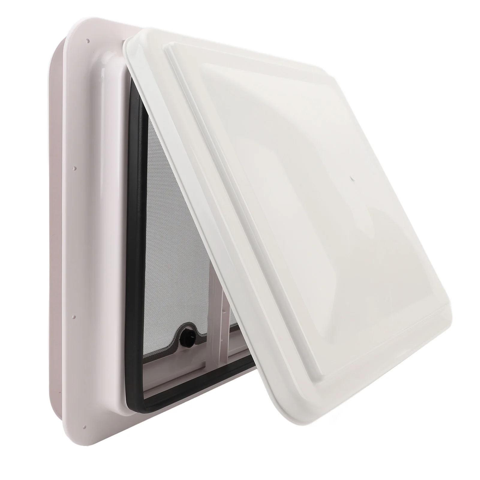 RV Roof Vent 13.39x13.39in White Motorhome Ceiling Ventilation Lid with ...