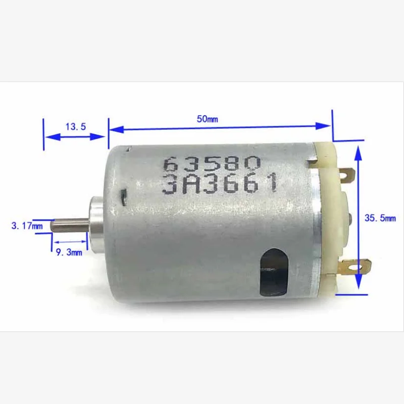 Johnson Rs540 Dc Sebességű Motor 3V 6V 9V 7,4 V Porszívó Model Szerszám ...