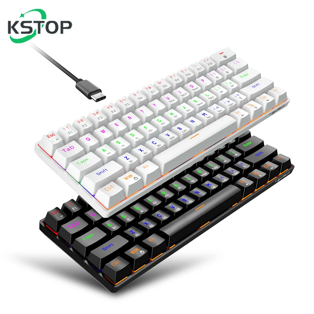 KSTOP-61-Keys-Mechanical-Keyboard-Wired-Gamer-Keyboard-with-RGB-Light ...