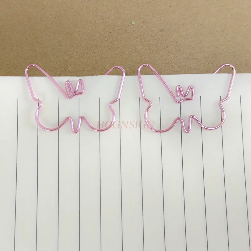 12pcs-Pink-butterfly-paper-clip-stainless-steel-pin-gourd-pin-animal ...