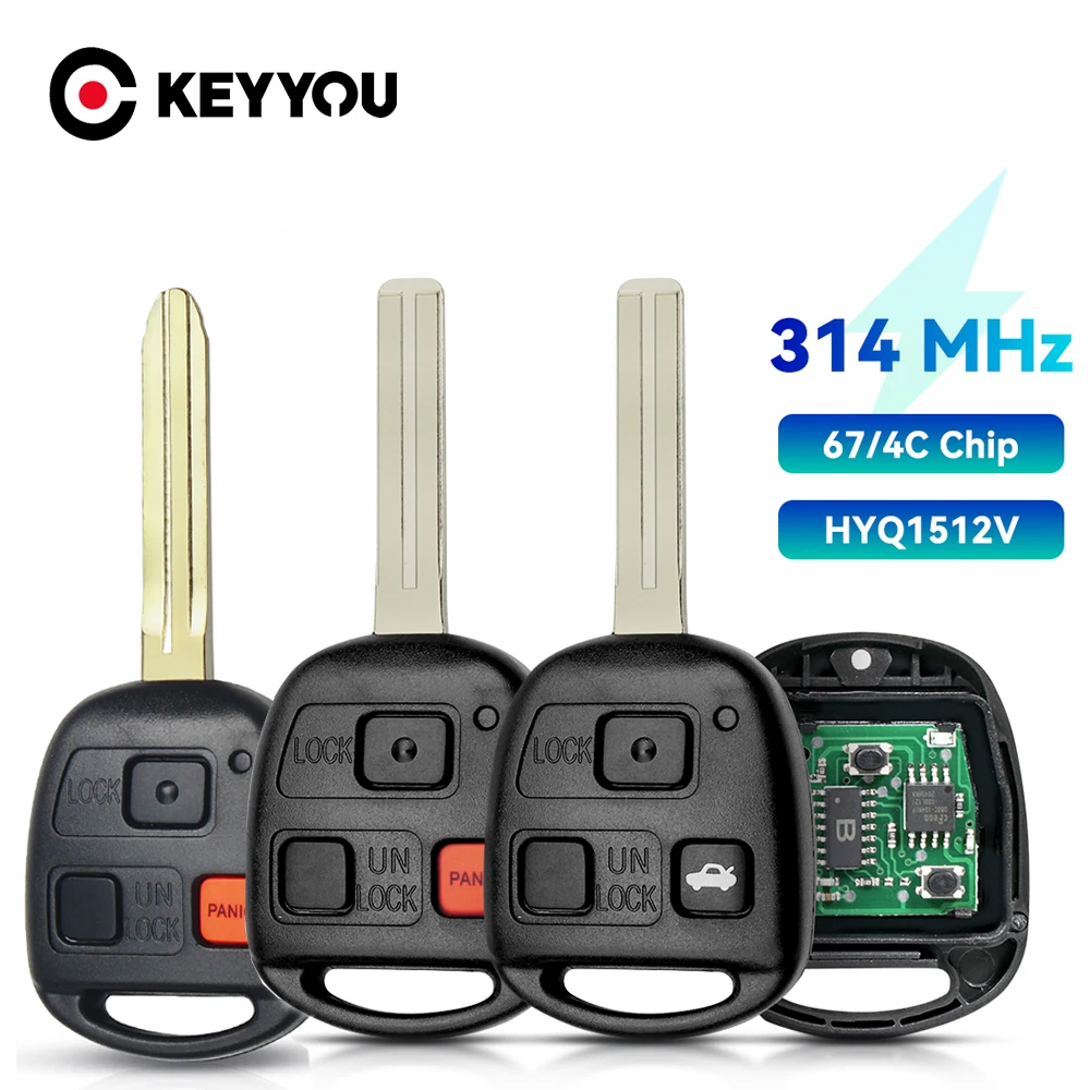 KEYYOU-HYQ1512V-Remote-Car-Key-For-Lexus-GX470-LX470-IS300-GS300-GS430 ...