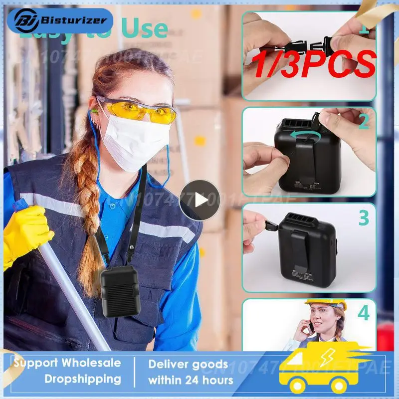 1-3PCS-Waist-Fan-Bladeless-Mini-For-Camping-Fishing-Cycling-Wearable ...