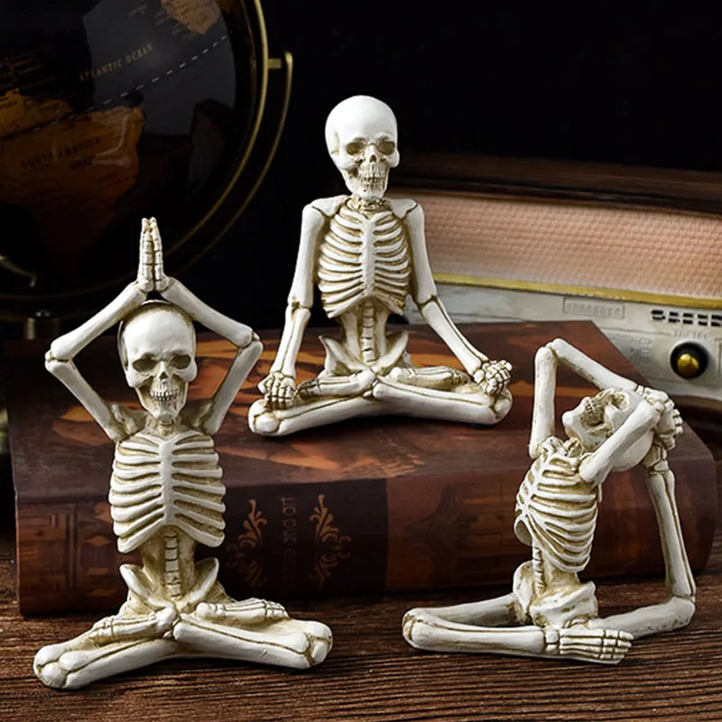 Creative-Resin-Handicrafts-Yoga-Skull-Resin-Handicrafts-Human-Skeleton ...