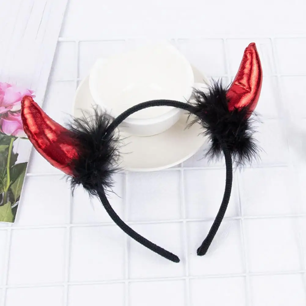 Cosplay-Hair-Accessory-Plush-Fabric-Hair-Hoop-Plush-Devil-Horn-Headband ...