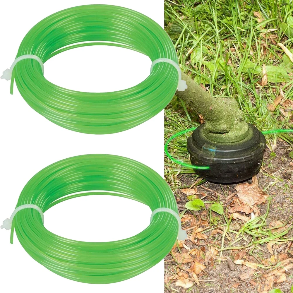 2Pcs-2mm-15M-Strimmer-Line-Cord-Wire-Nylon-Trimmer-Line-Brush-Grass ...