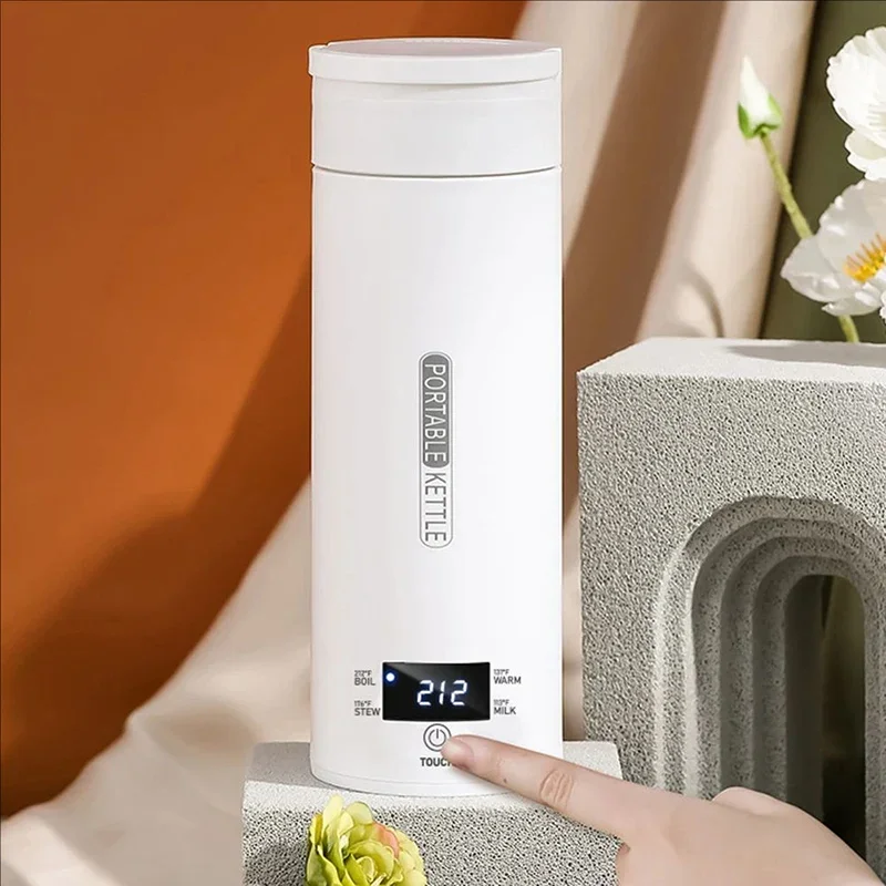 LED Display Portable Electric Water Boiling Cup 110V 220V Leakproof ...