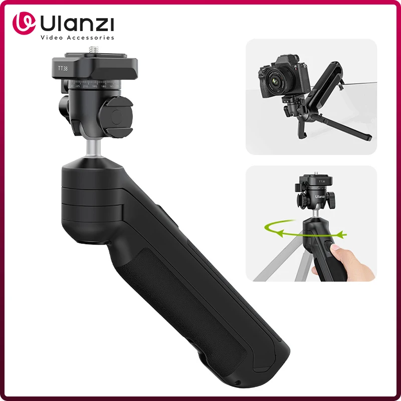 Ulanzi-VlogPod-TT38-Tripod-with-Quick-Release-Plate-DSLR-Camera-Handle-Desk-Tripod-for ...