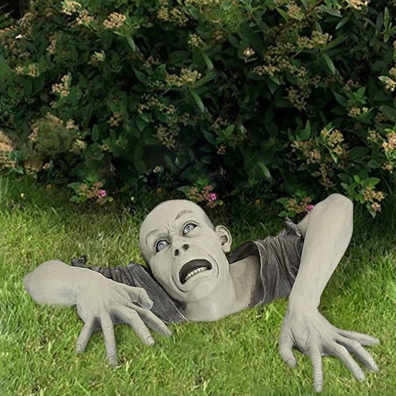 Crawling-Zombie-Shape-Funny-Statue-Garden-Sculpture-Non-fading-Anti ...